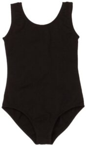 sansha little girls' shanice leotard tank, black ,small(c)/4-6