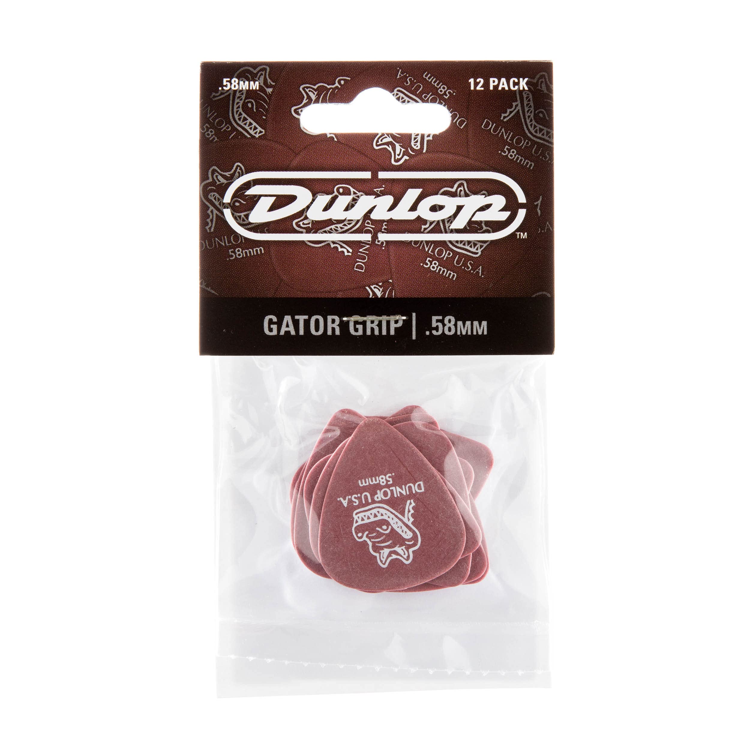 JIM DUNLOP Gator Grip®, Red, .58mm, 12/Player's Pack