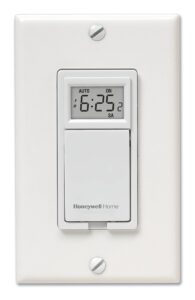 honeywell home rpls730b1000 7-day programmable light switch timer, white