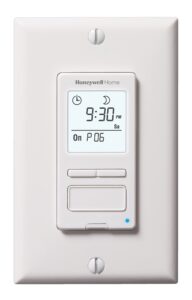 honeywell home rpls540a1002 rpls540a econoswitch programmable timer switch, white (requires 40 w minimum)