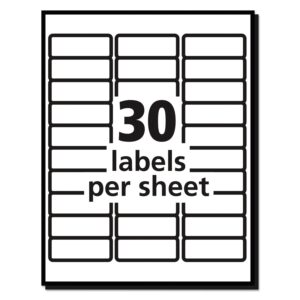 Avery 45160 Address Labels for Laser Printers, 1 x 2-5/8, White, 7500/Box