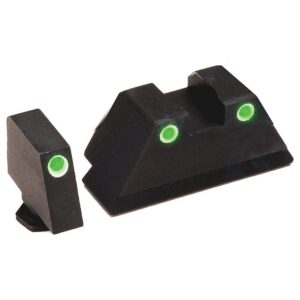 ameriglo gl-329 tall suppress 3dot tritium for glock, black