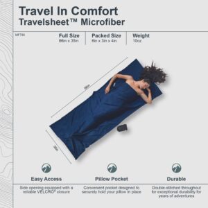 COCOON - Premium - TravelSheet™ Microfiber - Twilight Blue