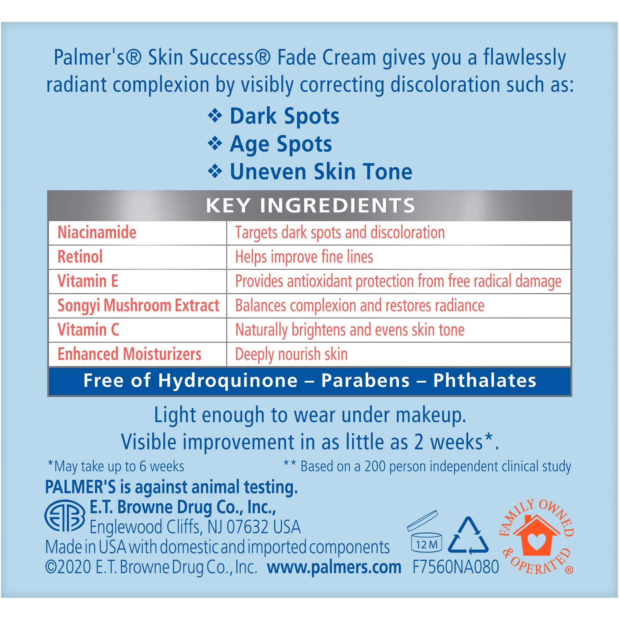 Palmer's Skin Success Fade Cream for Dry Skin, 2.7 Ounce