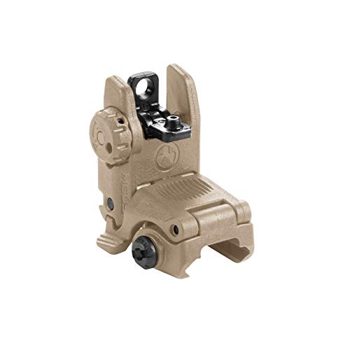 Magpul MBUS Flip-Up Backup Sights, Flat Dark Earth, Rear Sight