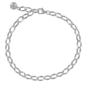 les poulettes jewels - sterling silver charms bracelet - classics - size 8.5 inch