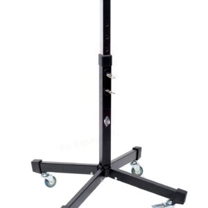 Studio Mixer Stand DJ Cart by GRIFFIN | Rolling Standing Rack On Casters with Adjustable Height | Portable Turntable Holder | Mobile Mount For Digital Drum Machine, Mixing Audio Gear & Music Equipment