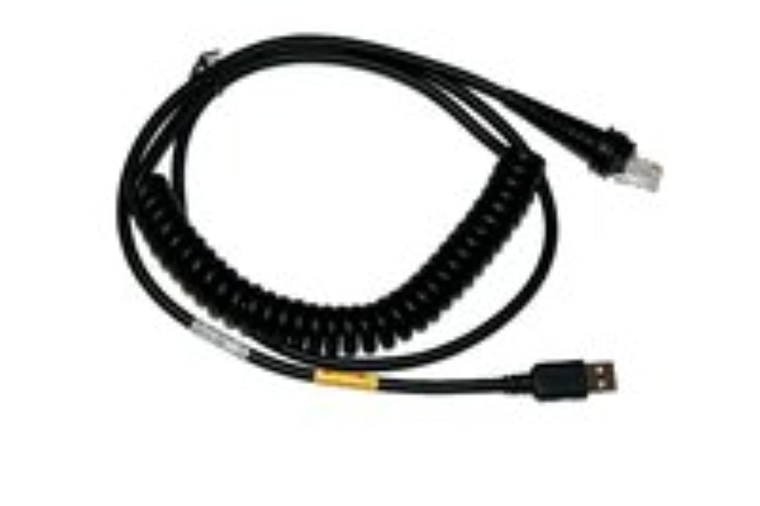 Honeywell CBL-500-300-C00 USB Coiled Cable, Type A, 5V Host Power, 3 m/9.8-ft. Length, Black