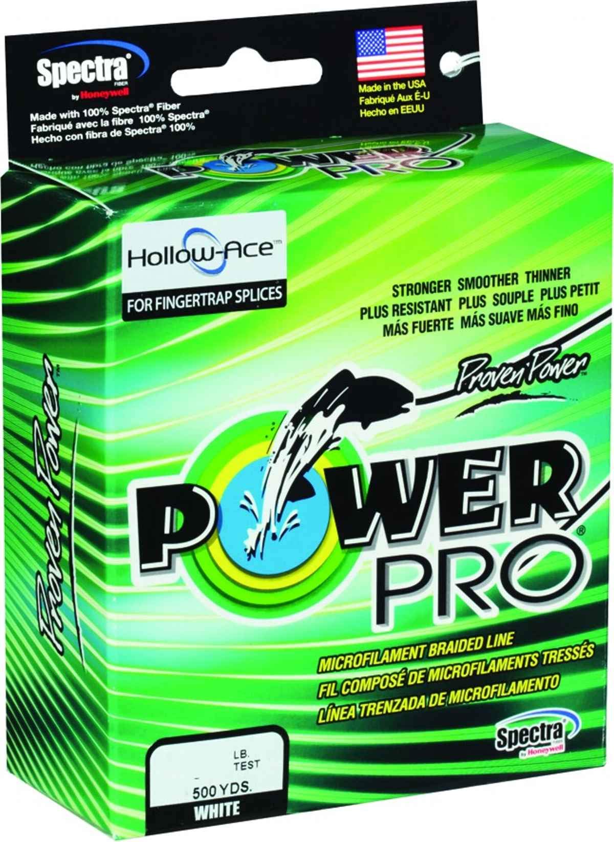 POWER PRO 65-500-W Spectra Braided Fishing Line, 65-Pound, 500-Yards, White