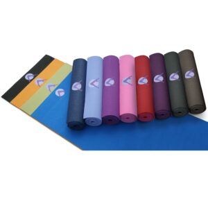 AURORAE Classic/Printed Extra Thick and Long Yoga Mat. Slip Free Rosin included