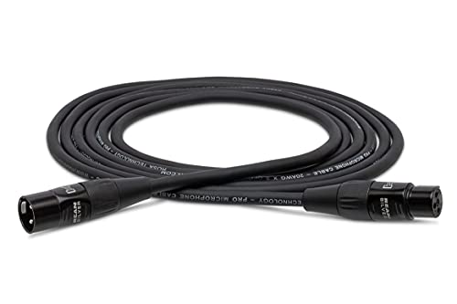 Hosa HMIC-025 REAN XLR3F to XLR3M Pro Microphone Cable, 25 Feet