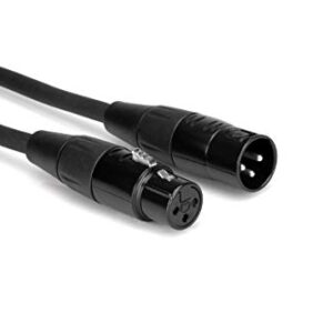 Hosa HMIC-025 REAN XLR3F to XLR3M Pro Microphone Cable, 25 Feet