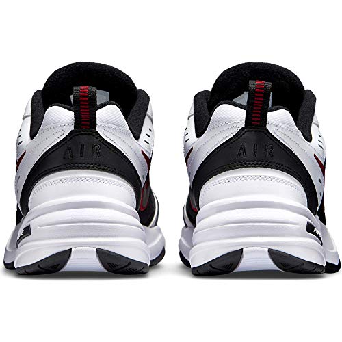 Nike Air Monarch IV Training Shoe (4E) - White/Black/Varsity Red, Size 9 US