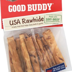 Castor & Pollux, Dog Bone Rawhide Mini Rolls 2 Inch, 10 Count