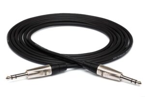 hosa hss-030 pro balanced interconnect, rean 1/4 in trs to same, 30 ft