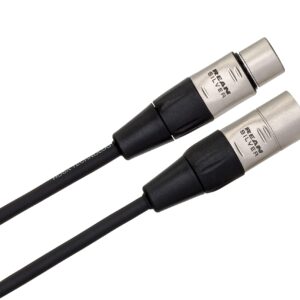 Hosa HXX-001.5 REAN XLR3F to XLR3M Pro Balanced Interconnect Cable, 1.5 feet