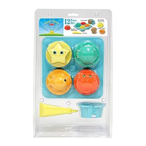 Melissa & Doug Sunny Patch Seaside Sidekicks Sand Cupcake Play Set - Toddler Beach Toys, Outdoor Toys For Sandbox, Sand Toys For Toddlers And Kids Ages 3+