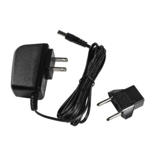 hqrp ac adapter/power supply for boss md-2 mega distortion/ml-2 metal core guitar effects pedals replacement plus hqrp euro plug adapter