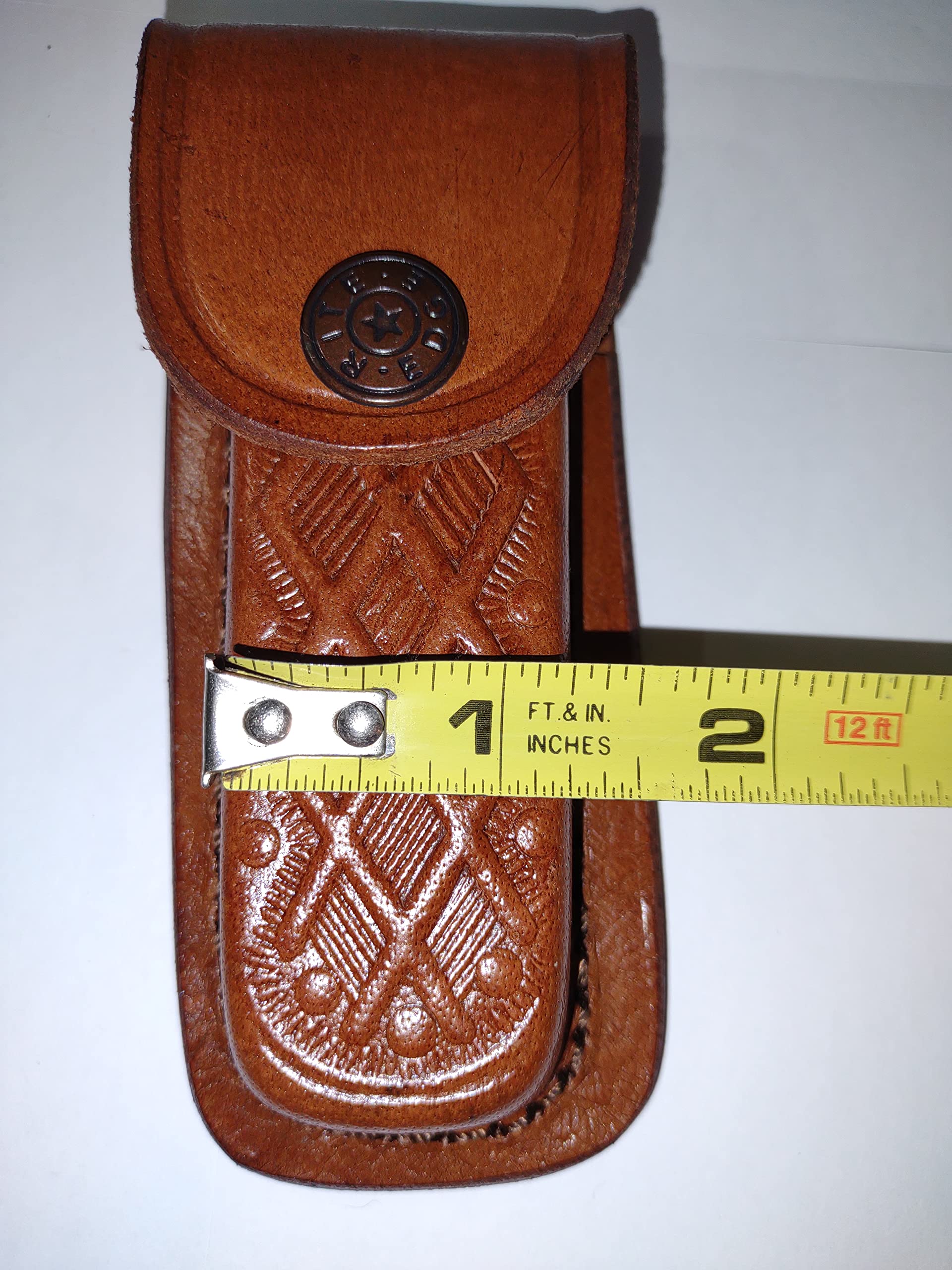 Leather 4" Folding Knife Sheath