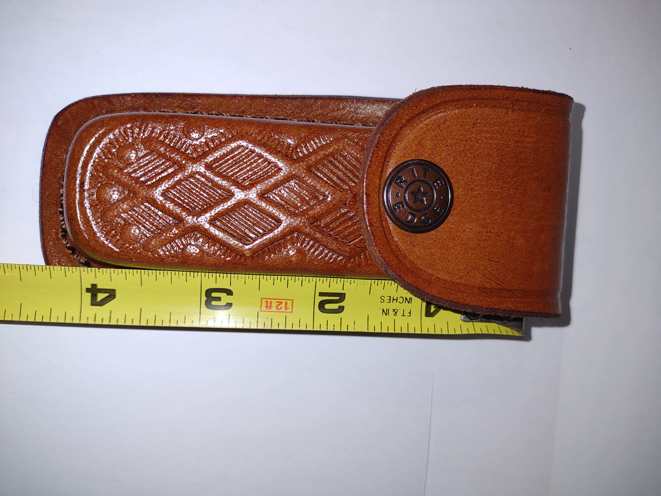 Leather 4" Folding Knife Sheath