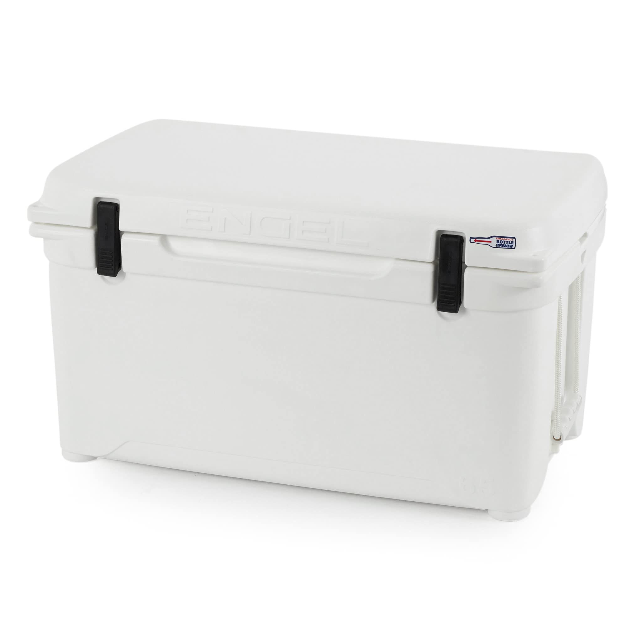 Engel Coolers ENG65 Cooler | 70 Can High Performance Durable Seamless Rotationally Molded Ice Box for Camping, Hunting, and Fishing - White