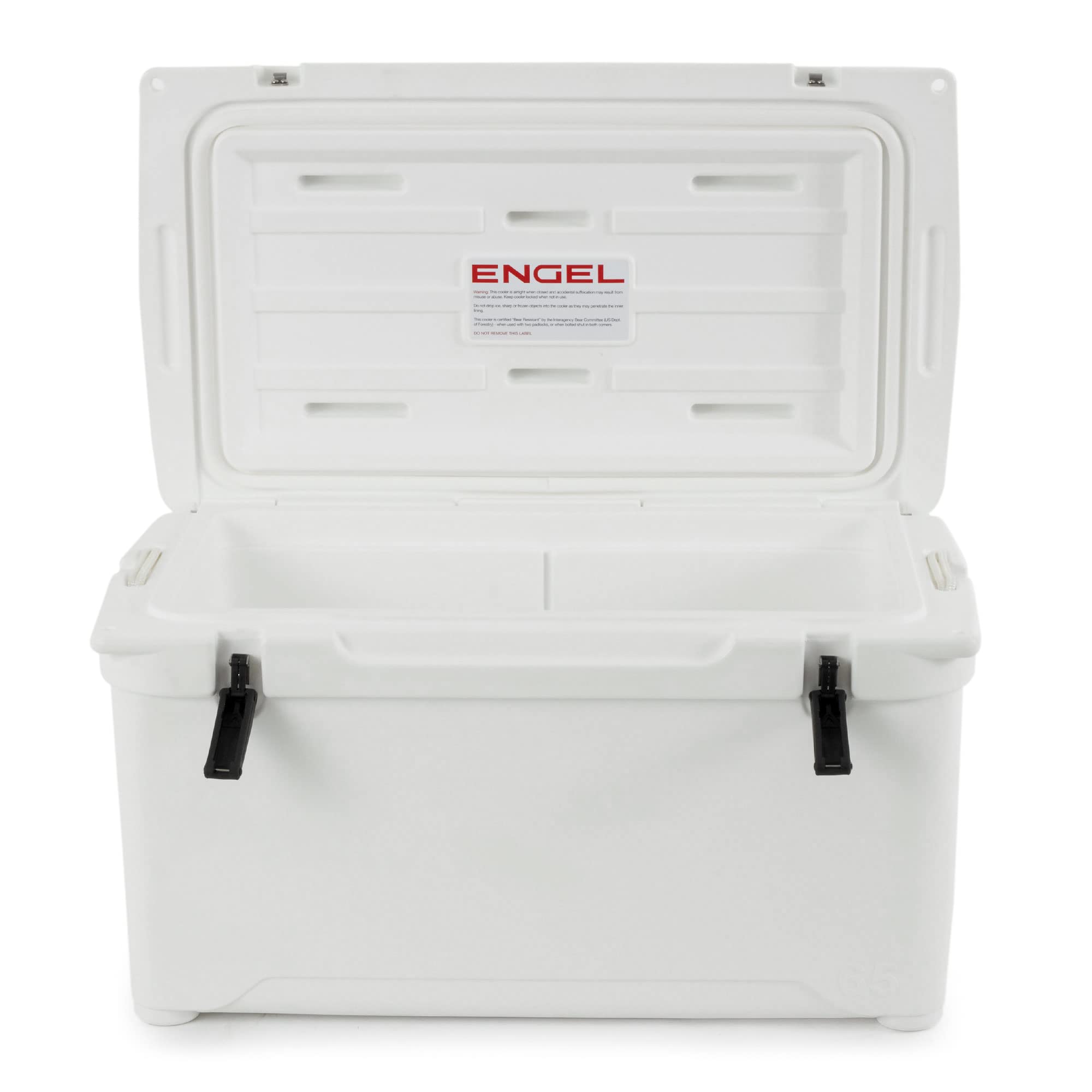 Engel Coolers ENG65 Cooler | 70 Can High Performance Durable Seamless Rotationally Molded Ice Box for Camping, Hunting, and Fishing - White