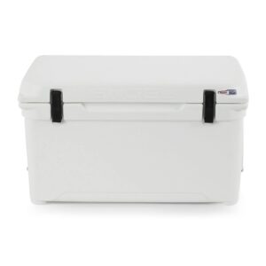 Engel Coolers ENG65 Cooler | 70 Can High Performance Durable Seamless Rotationally Molded Ice Box for Camping, Hunting, and Fishing - White