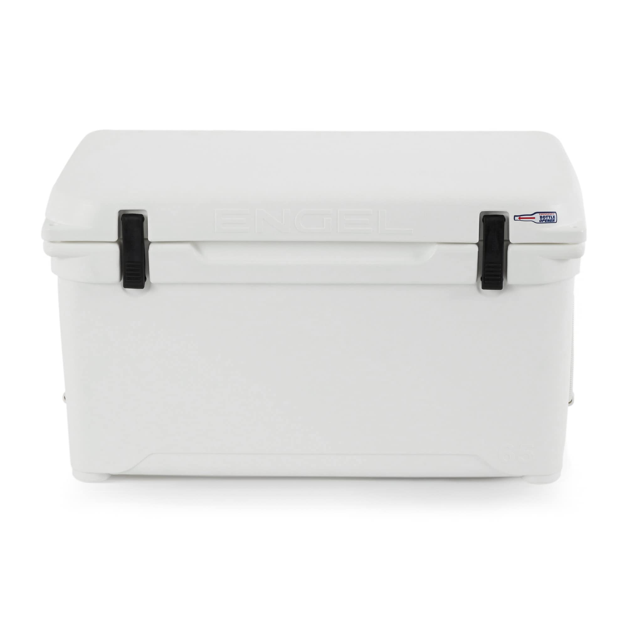 Engel Coolers ENG65 Cooler | 70 Can High Performance Durable Seamless Rotationally Molded Ice Box for Camping, Hunting, and Fishing - White