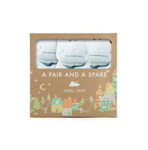 angel dear - blue hippo, pair and a spare blankie set