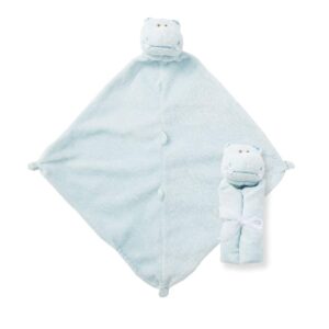 Angel Dear - Blue Hippo, Cuddle Twins Blankie Set