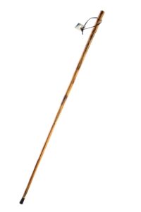 se survivor series wooden walking/hiking stick with hand-carved howling wolf design, 55" - ws628-55hw