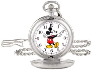 disney mickey mouse adult pocketwatch analog quartz watch