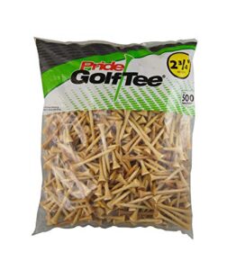 pride golf tee golf tees 500 count tees, natural, count us