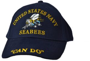 eagle emblems inc. united states navy seabees hat blue