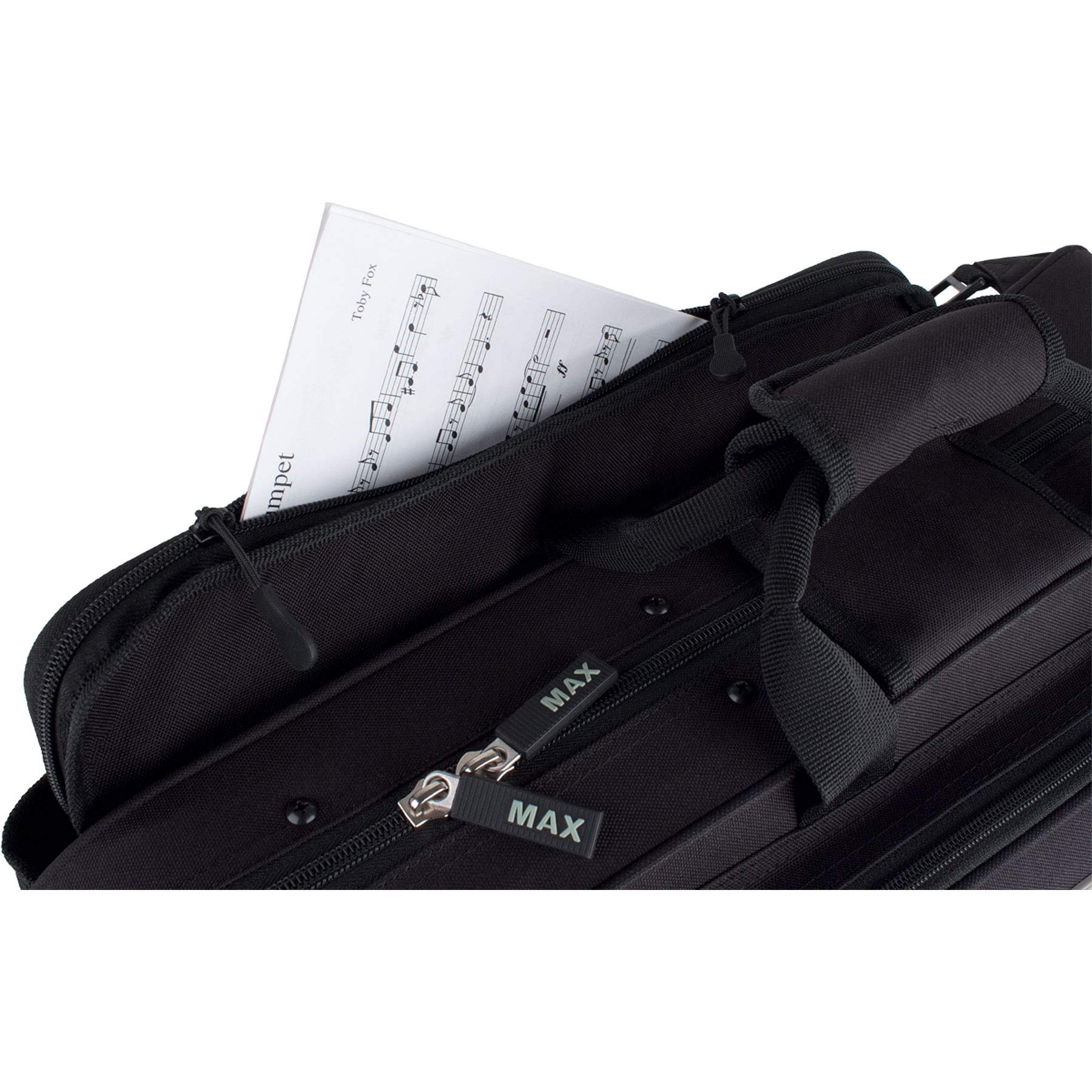 Protec Contoured MAX Trumpet Case with Sheet Music Pocket, Black (MX301CT)