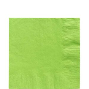 kiwi luncheon paper napkins big party pack, 100 ct. 6 1/2" x 6 1/2"