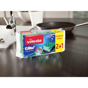 vileda glitzi pur active pots and dishes cleaner