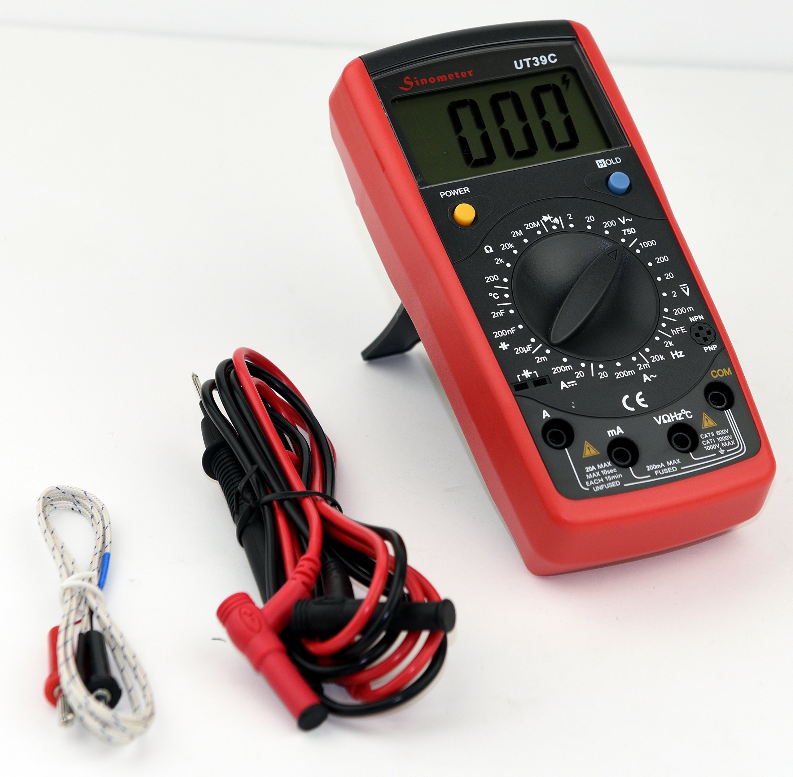 Sinometer OEM Uni-Trend UT39C AC/DC Voltage and Current Up To 20A Measurement, Digital Multimeter With High Resolution and Accuracy