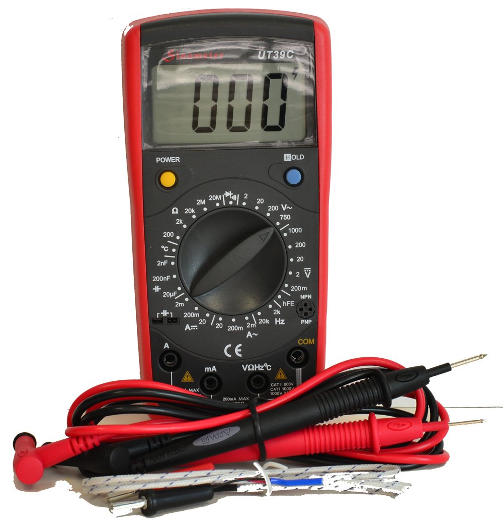 Sinometer OEM Uni-Trend UT39C AC/DC Voltage and Current Up To 20A Measurement, Digital Multimeter With High Resolution and Accuracy