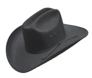 all black faux felt cowboy hat kids size