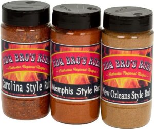 bbq bros rubs (southern style) - barbecue spices seasonings - use for grilling, cooking & smoking - meat rub, dry marinade, rib rub & meat seasoning - great on; steak, chicken, pork, beef, brisket