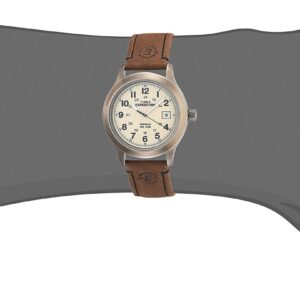 Timex Men's T49870 Expedition Metal Field Brown Leather Strap Watch