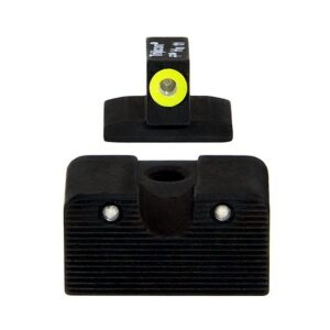 trijicon ca128y novak hd night sight set, low mount dovetail cut, yellow front lamp