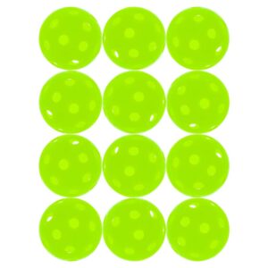 jugs sports pickleballs, vision enhanced green, 1 dozen