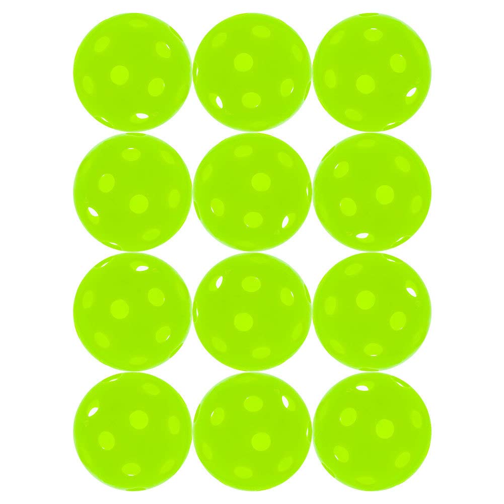 Jugs Sports Pickleballs, Vision Enhanced Green, 1 Dozen