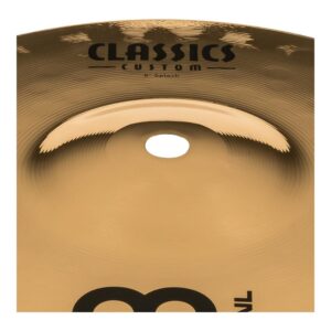 Meinl 8" Splash Cymbal - Classics Custom Brilliant - Made In Germany, 2-YEAR WARRANTY (CC8S-B)