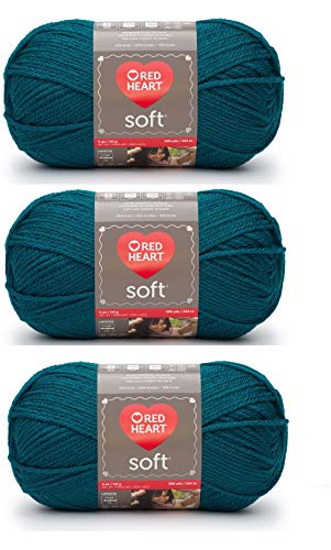 Bulk Buy: Red Heart Soft Yarn (3-Pack) Teal E728-9518