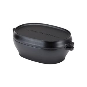 snow peak micro oval - small dutch oven - home & outdoor kitchen - camping - 5.7 lbs