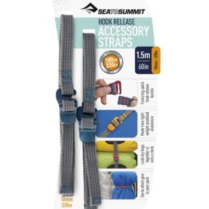 Sea to Summit Hook Release Accessory Straps (Pair), 3/8 x 60 inches