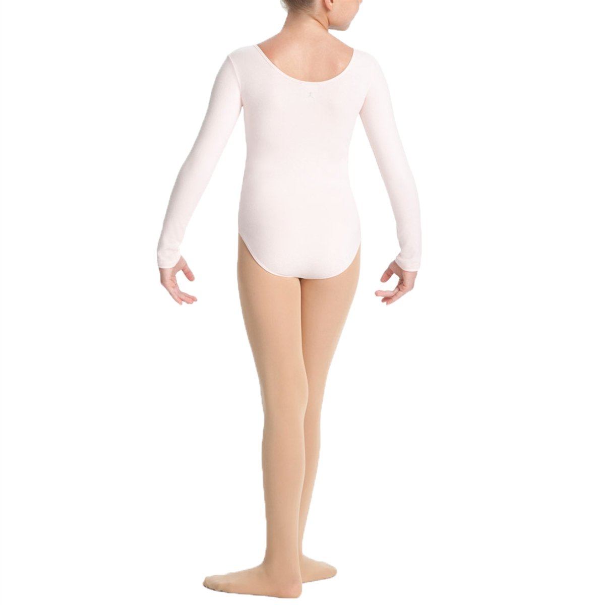 Danskin Big Girls' Long Sleeve Leotard, Theatrical Pink, Large (12-14)